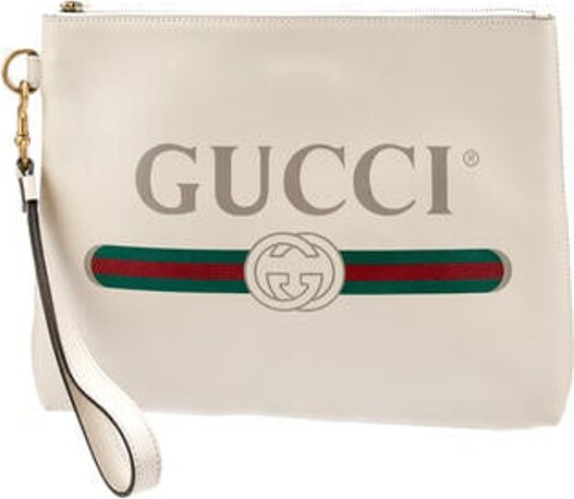Gucci Logo Portfolio Pouch - ShopStyle Clutches