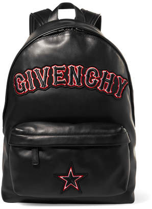 Givenchy Appliquéd Leather Backpack - Black - ShopStyle