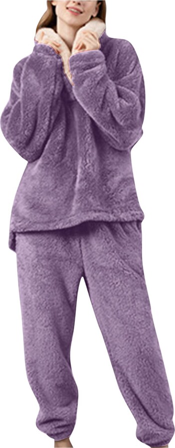 Hrjxfpt Womens Pyjamas Set Fluffy Promotions Pyjamas Girls Animal ...