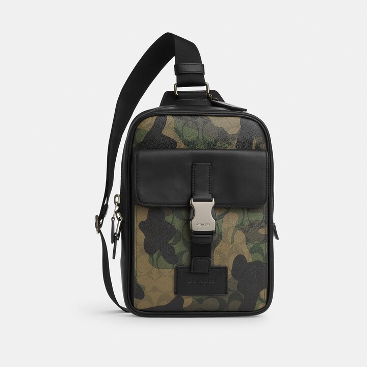 Coach Outlet Track Pack In Signature Canvas With Camo Print - ShopStyle ...