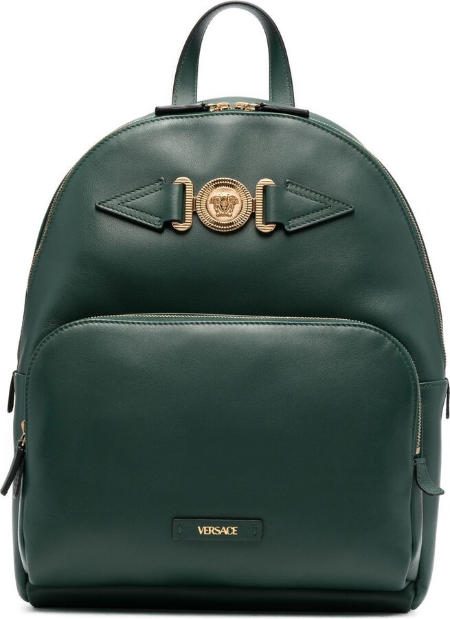 Versace Medusa leather backpack - ShopStyle