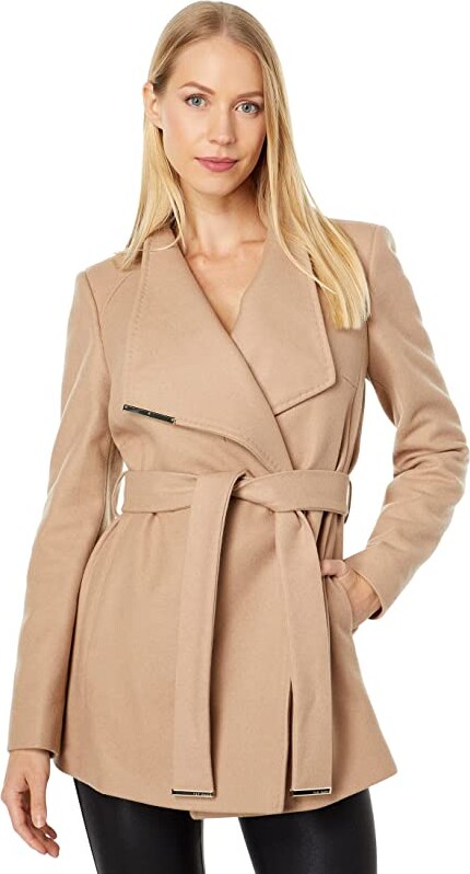 Ted Baker Rosess Short Wool Wrap Coat - ShopStyle