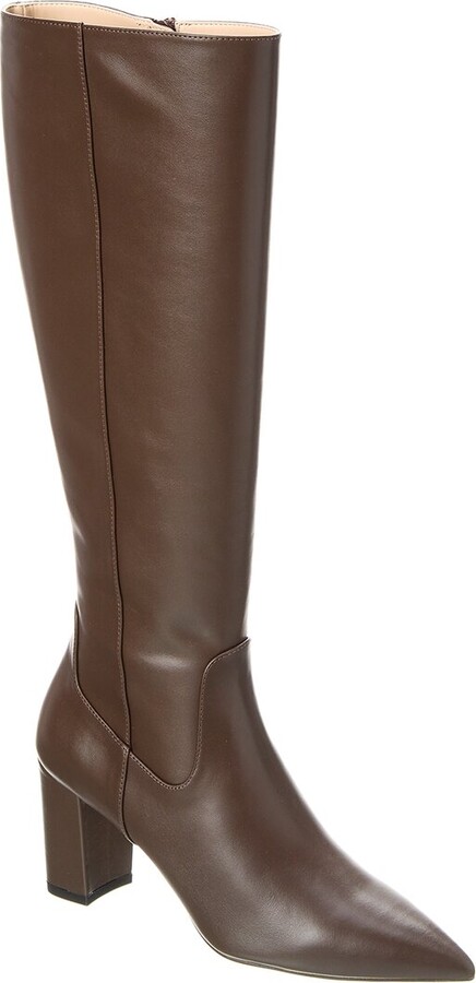 Stuart Weitzman Renegade Zip 75 Leather Knee-High Boot - ShopStyle