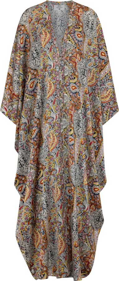 Azzalia - Mariposa Cut Silk Paisley Abaya - ShopStyle Dresses