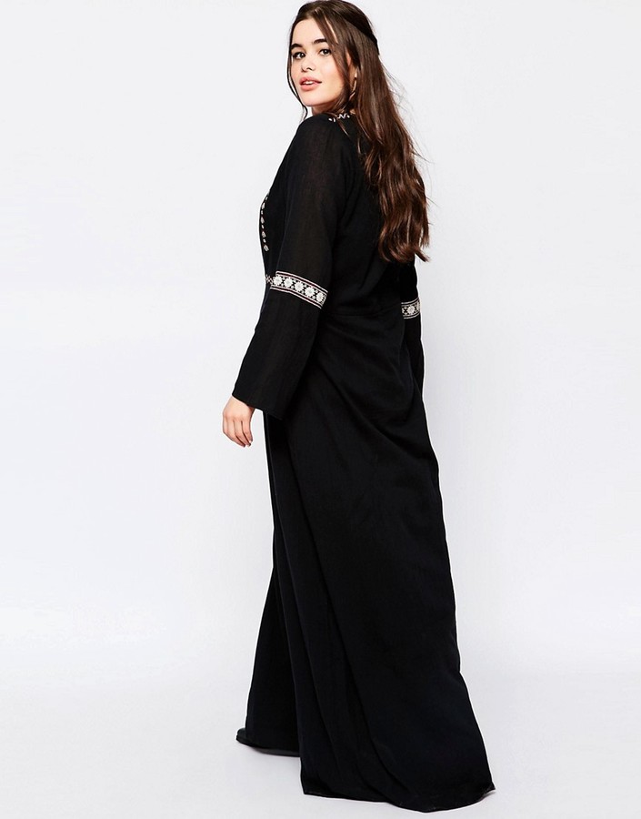 Alice & You Panel Embroidered Folk Maxi Dress - ShopStyle