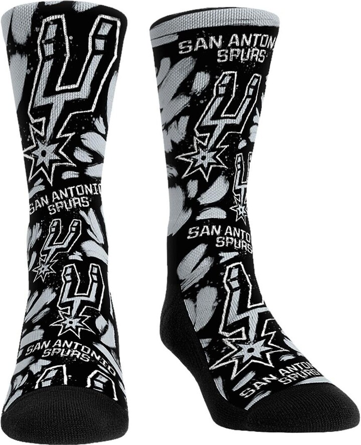 Men's and Women's Rock 'Em Socks San Antonio Spurs Allover Logo and ...