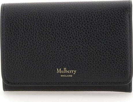 Mulberry Continental Trifold Small Classic Grain" leather wallet ...