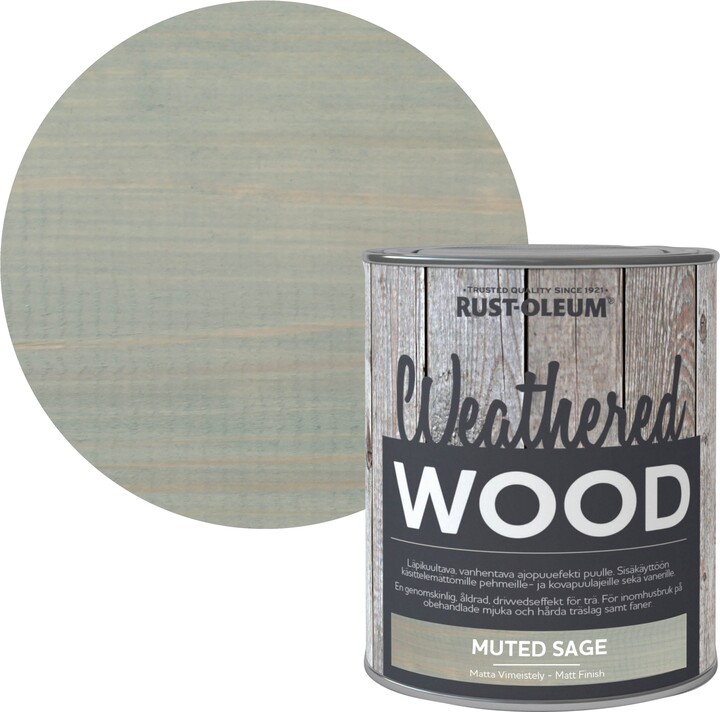 Rust-Oleum Muted Sage Matt Weathered Wood Paint 750ml Green - ShopStyle ...
