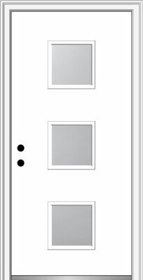 Verona Home Design Spotlight Primed Prehung Fiberglass Front Entry ...