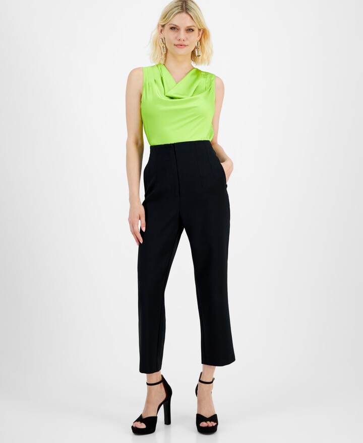 INC International Concepts Petite High-Rise Tapered Pants, Created for ...