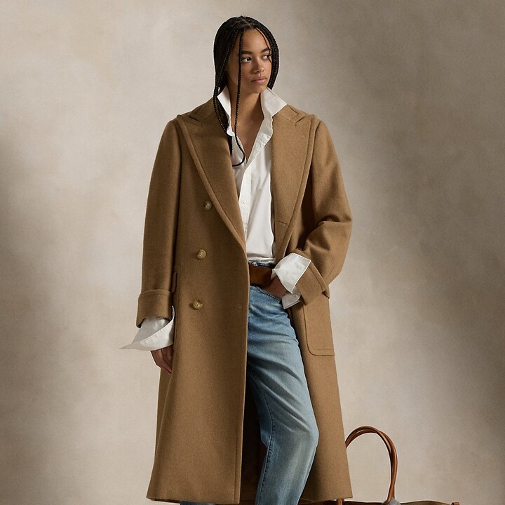 Ralph Lauren Camel-Hair Long Polo Coat - ShopStyle