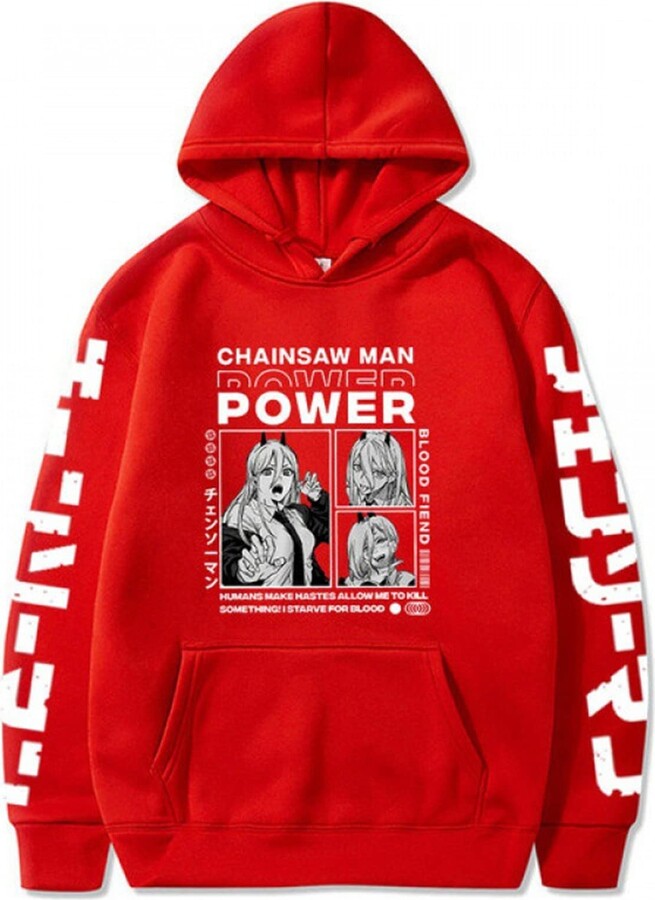 DHAANYAS Chainsaw Man Hoodie Power Cosplay Costume Unisex Chainsaw Man ...