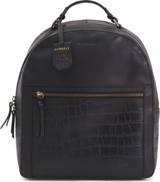 Leather Croc Dome Backpack for Women - ShopStyle