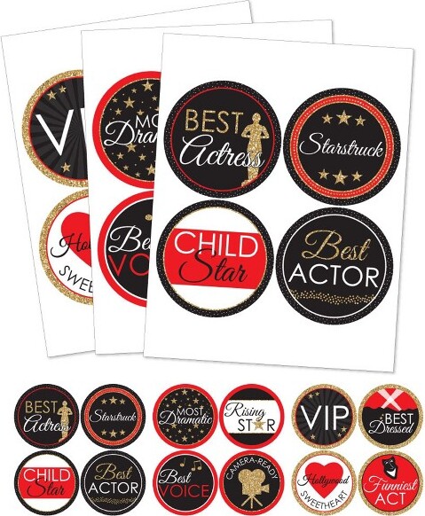 Big Dot of Happiness Red Carpet Hollywood - Movie Night Party Funny ...