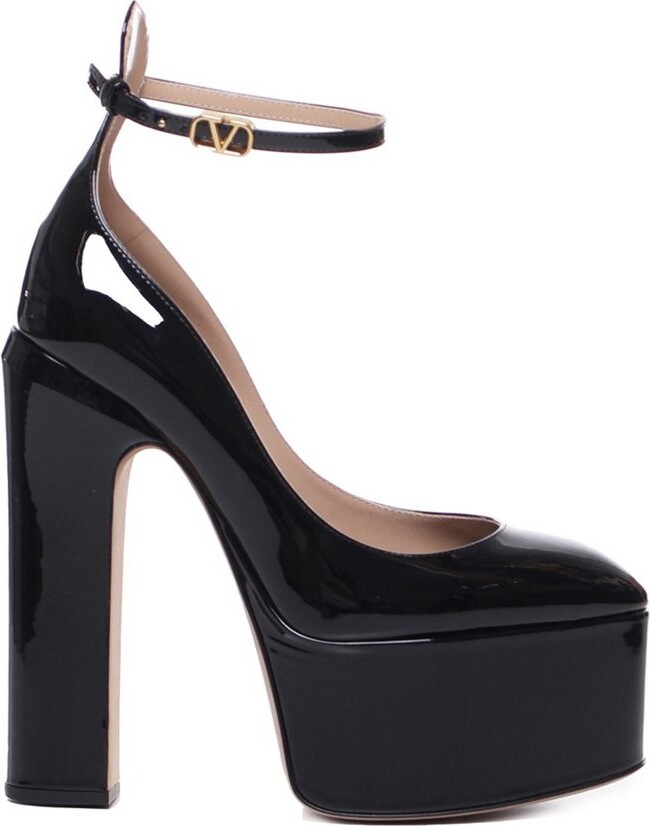 Valentino Tan-Go Round Toe Platform Pumps - ShopStyle