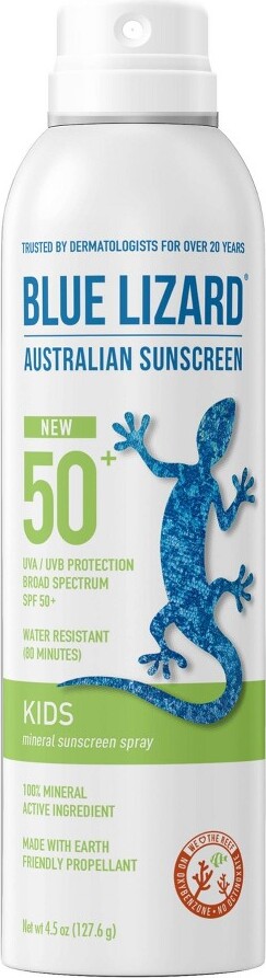 Blue Lizard Kids' Mineral Sunscreen Spray - SPF 50+ - 4.5oz - ShopStyle ...