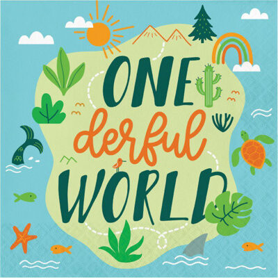Creative Converting World Adventure "Onederful World" First Birthday ...