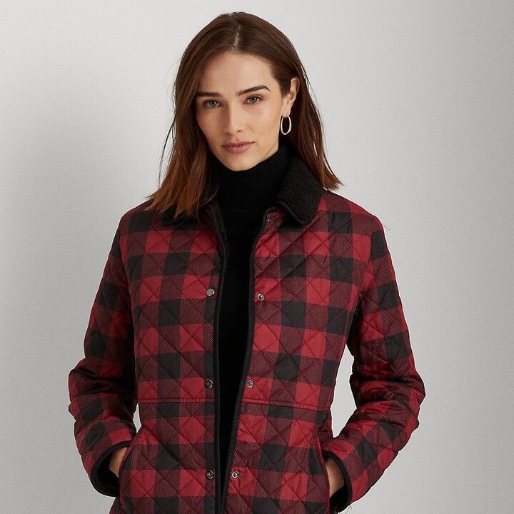 Lauren Ralph Lauren Ralph Lauren Buffalo Check Quilted Jacket - ShopStyle