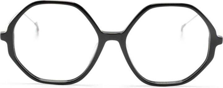 Eyepetizer Cassandra hexagonal-frame glasses - ShopStyle Sunglasses