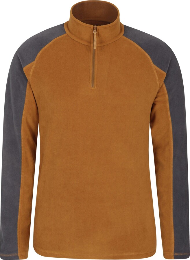 Mountain Warehouse Half Zip Fleece Breathable Microfleece Anti-Pill Top ...