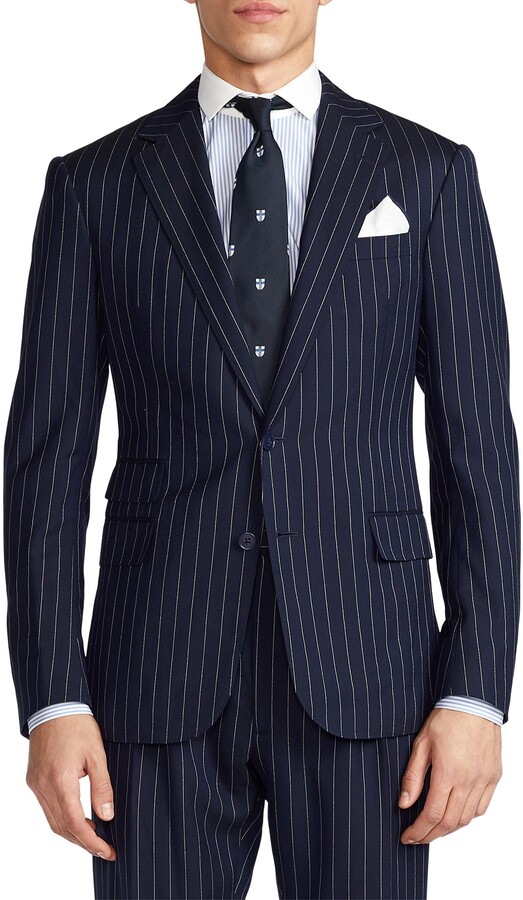 Ralph Lauren Purple Label Kent Pinstripe Wool & Cashmere Three-Piece ...
