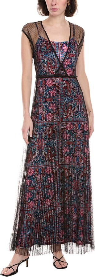 Johnny Was Justina Pleated Maxi Dress - ShopStyle