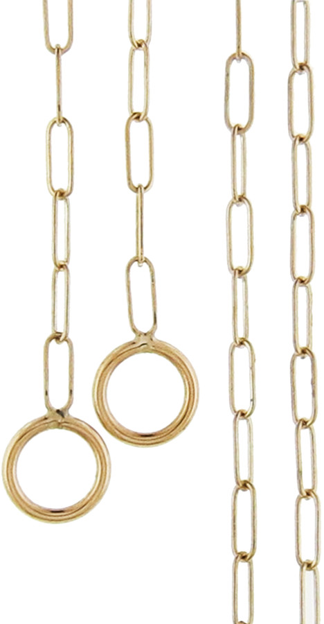 Marla Aaron Square Link Chain Necklace - Yellow Gold - ShopStyle