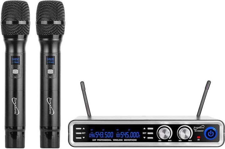 Supersonic Uhf Dual Channel Wireless Microphone System - ShopStyle ...