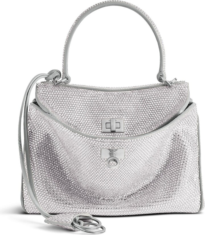 Balenciaga Rodeo Mini Handbag With Rhinestones - ShopStyle Satchels ...