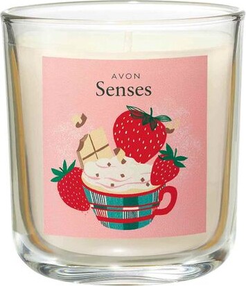 Avon Senses Strawberry White Hot Chocolate Candle - ShopStyle