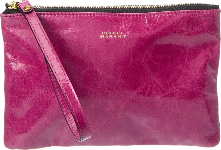 Isabel Marant Mino Leather Pouch - ShopStyle Wallets & Card Holders