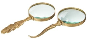Jolipa Golden Metal Magnifying Glass - ShopStyle Drinkware & Bar Tools