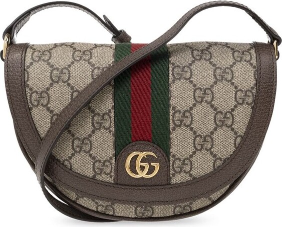 Gucci Logo Plaque Ophidia Mini Shoulder Bag - ShopStyle