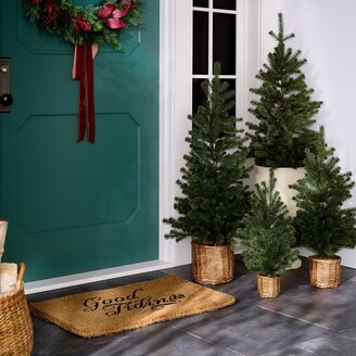 Threshold designed w/Studio McGee XL Pine Artificial Tree in Basket ...