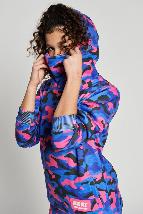 Beat Girlz Club 'Springboard' Camo Print Snoody - ShopStyle Girls' Knitwear