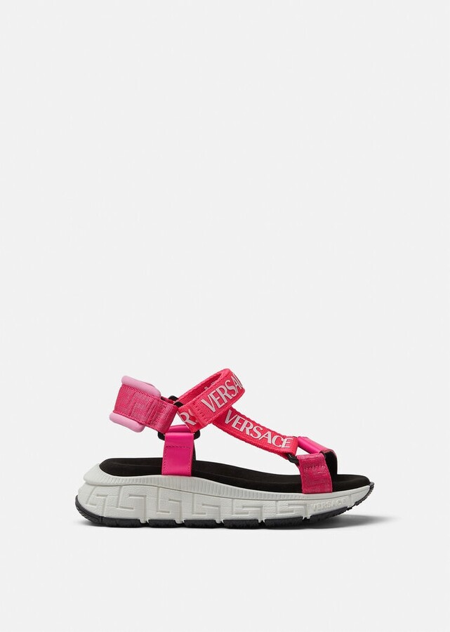 Versace Children Versace Logo Trigreca Kids Sandals - ShopStyle Girls ...