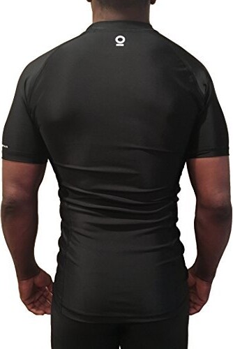 Optimal Human Short Sleeve Compression Shirt | Cross Fit | Running | BJJ No-Gi Rash Guard ...