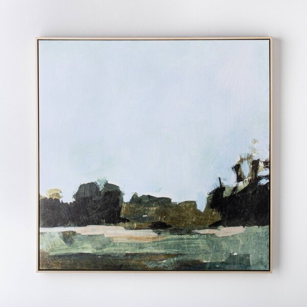 Threshold designed w/Studio McGee 36" x 36" Treeline Abstract Framed ...