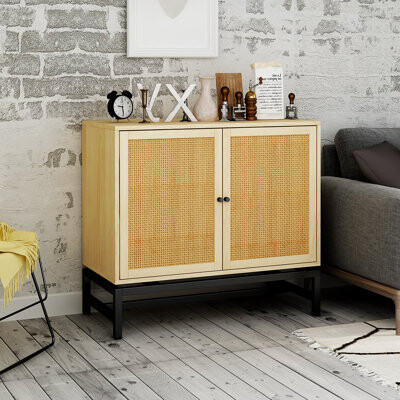 Bay Isle Home Traore Rattan Cabinet Rattan Sideboard Rattan Console ...