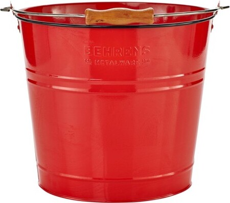 Behrens 2.75gal Cleaning Pail with Wood Handle Red - ShopStyle Decor