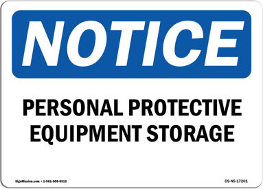 SignMission Personal Protective Equipment Storage Sign - ShopStyle Home ...