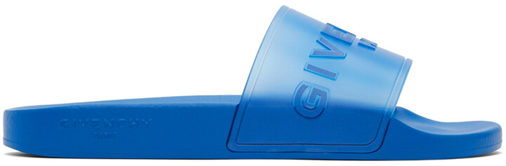Givenchy Blue Transparent Slides - ShopStyle Flip Flop Sandals