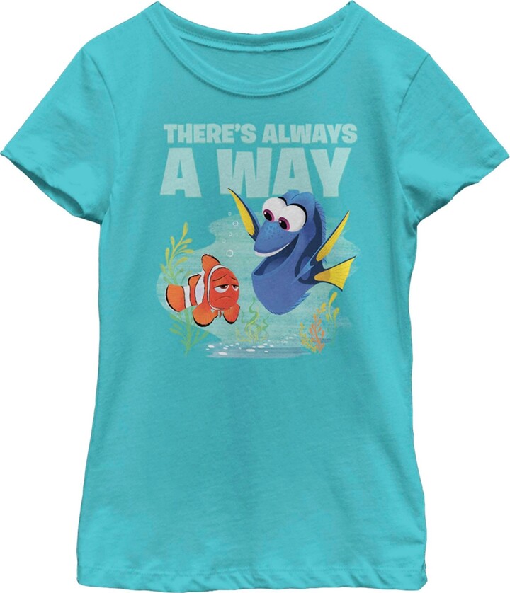 Disney Pixar Girl's Finding Dory Always A Way Child T-Shirt - ShopStyle