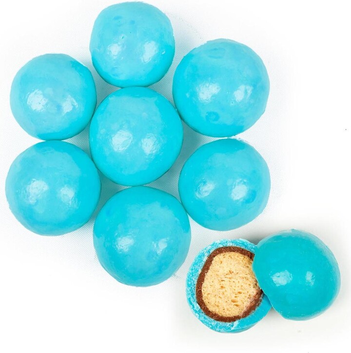 Just Candy Premium Gourmet Light Blue Candy Milk Chocolate Malted Milk ...