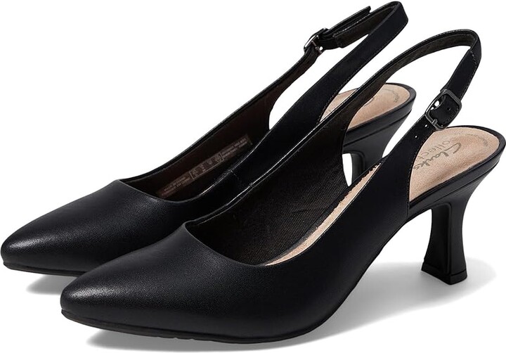 Clarks Kataleyna Step (Black Leather) Women's Shoes - ShopStyle Pumps