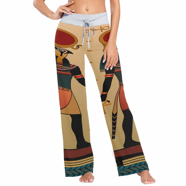 Yushg Comfy Pajama Pants Women Ancient Ethnic Tribal Culture Egypt ...