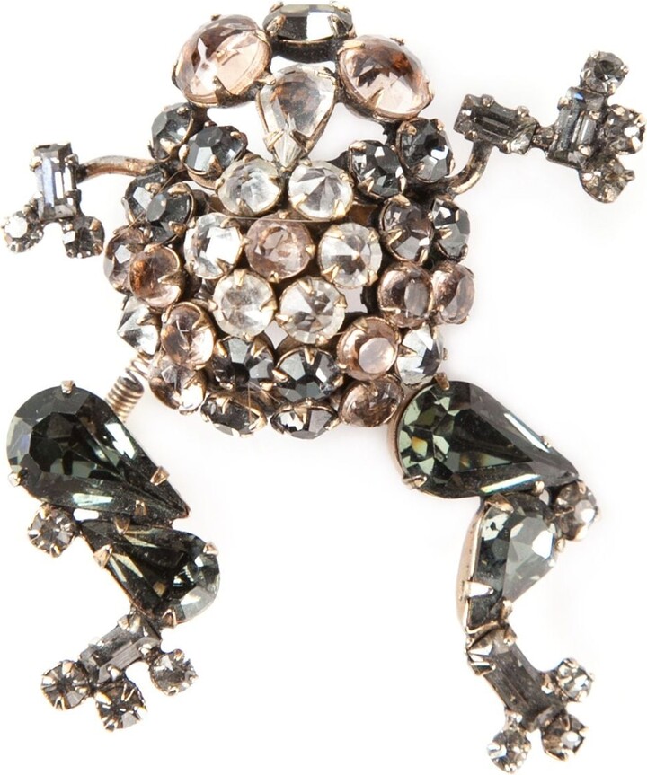 Katheleys Vintage 'Crystal Frog' brooch - ShopStyle Pins