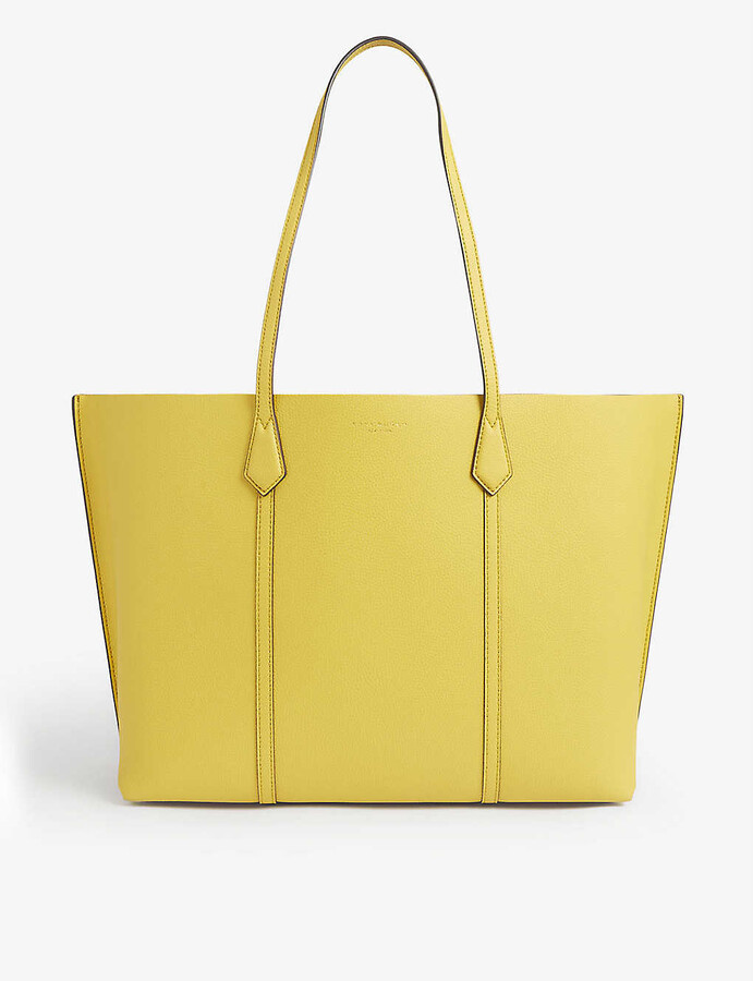 Tory Burch Perry triple-compartment leather tote - ShopStyle