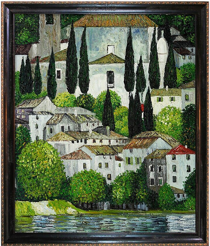 Hand-Painted Museum Masters Church In Cassone (Landscape With Cypress ...