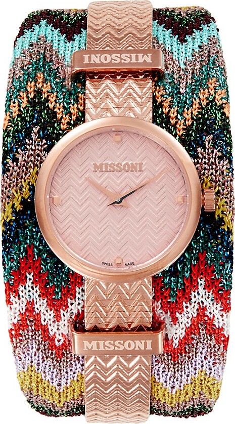 Missoni M1 Cuff 29MM Stainless Steel Bracelet & Cuff Watch - ShopStyle